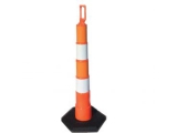Blue Hat | DELINEATOR, LOOPER CONE 42" WITH 16LB HEXAGON RUBBER BASE