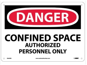 Blue Hat | SIGN, DANGER CONFINED SPACE HAZARD ATMOSPHERE