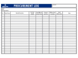 Blue Hat | PULL PLANNING - PROCUREMENT LOG PANEL